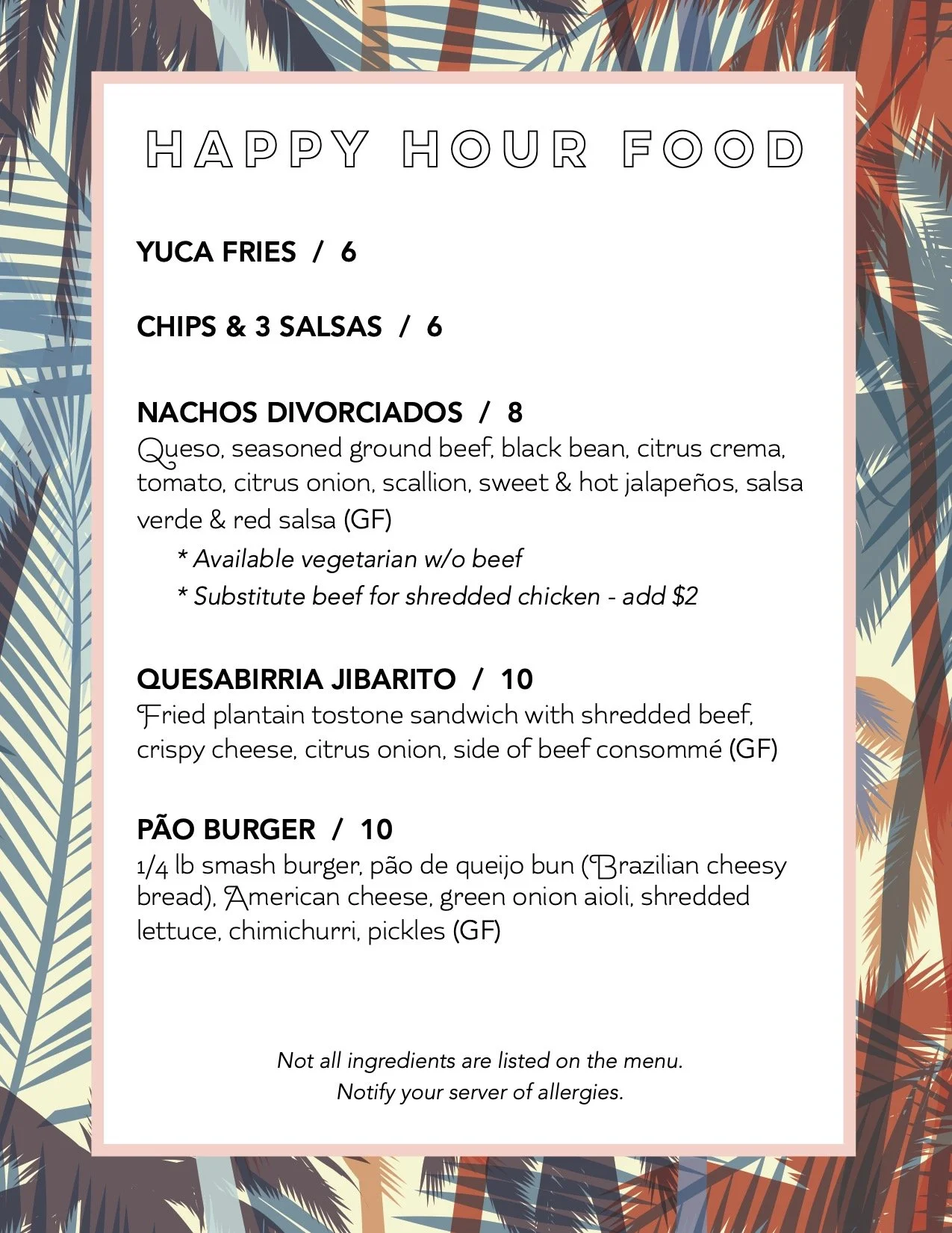 Menu — HOLA AREPA