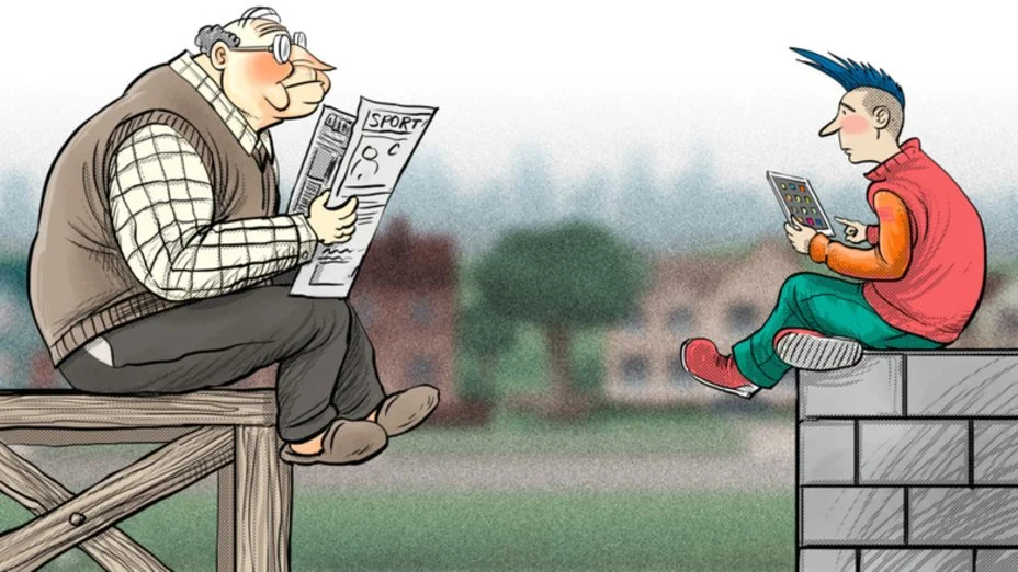 Generation Gap Cartoon