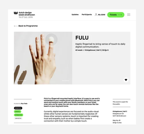 FULU - Haptic Finger Nail for Augmented Reality — Ryo Tada + Studio TADA