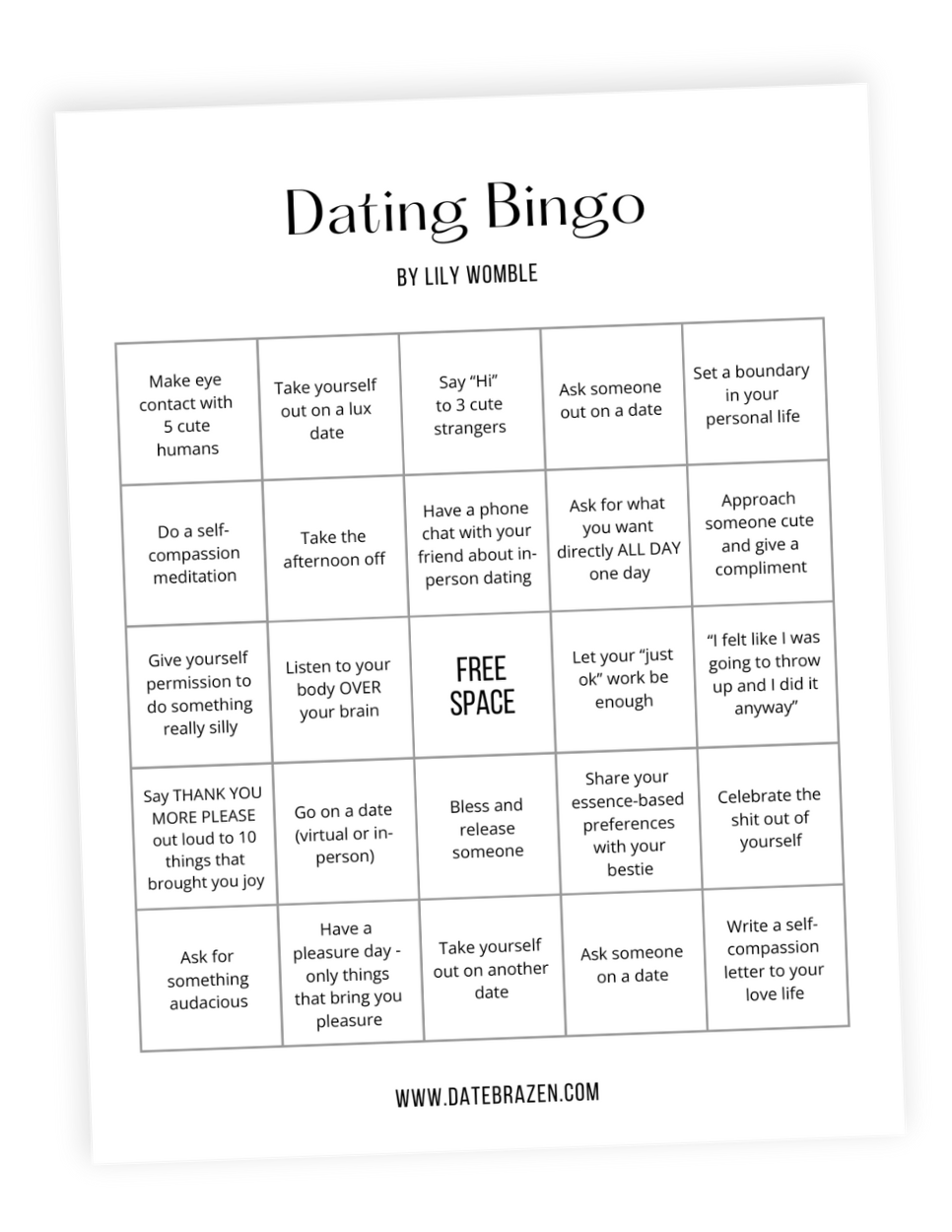 Bingo — Date Brazen