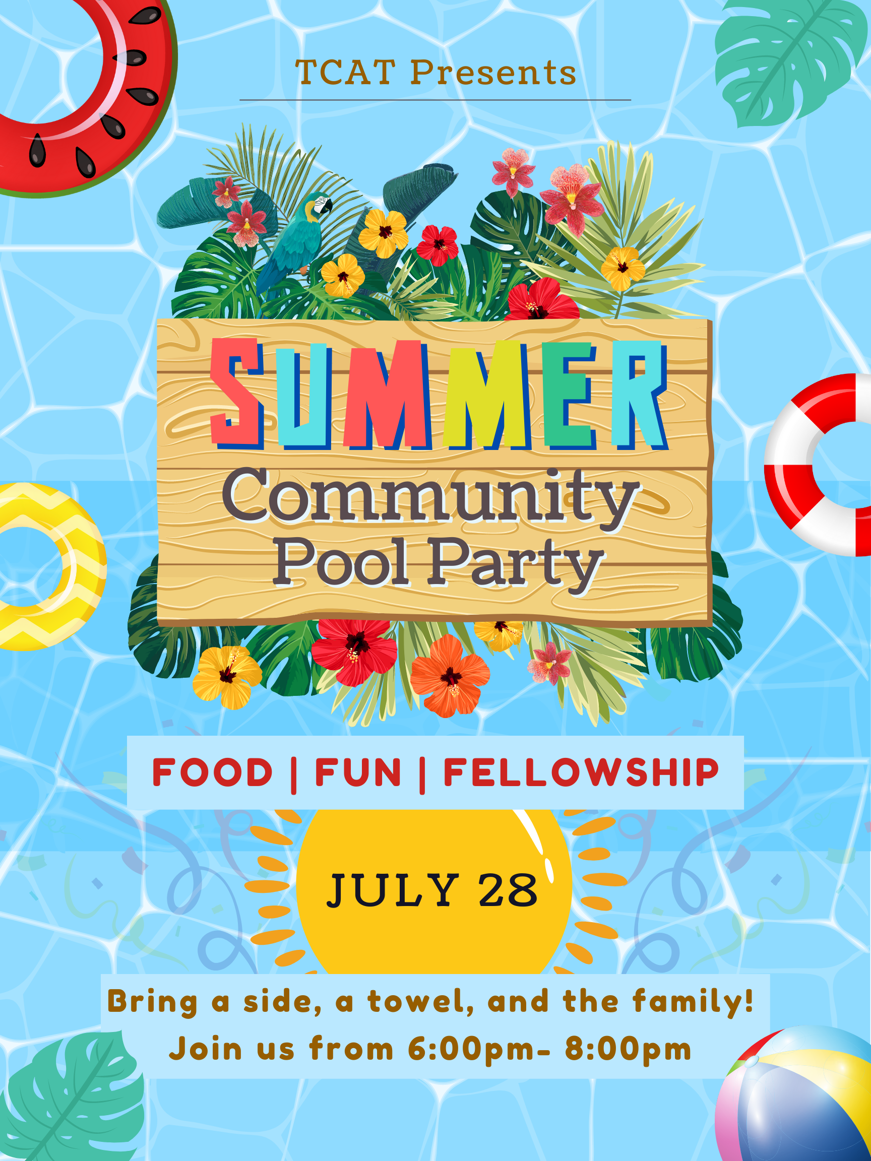 TCAT Community Pool Party — The Church at Tuscaloosa