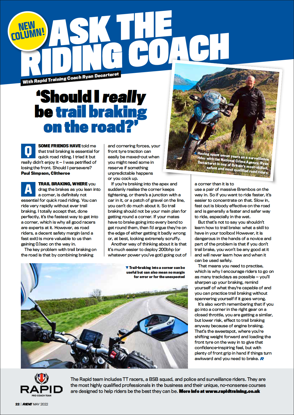 News | Advanced Rider Training | Rapid Training