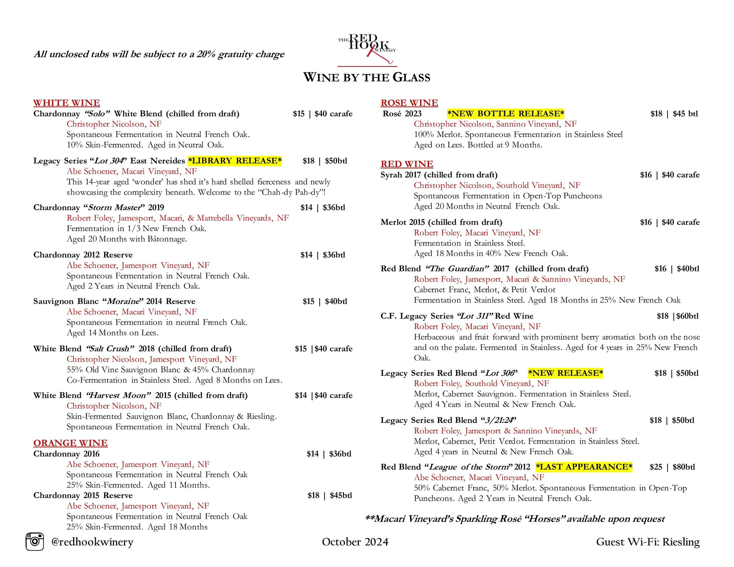 Drink — The Red Hook Winery