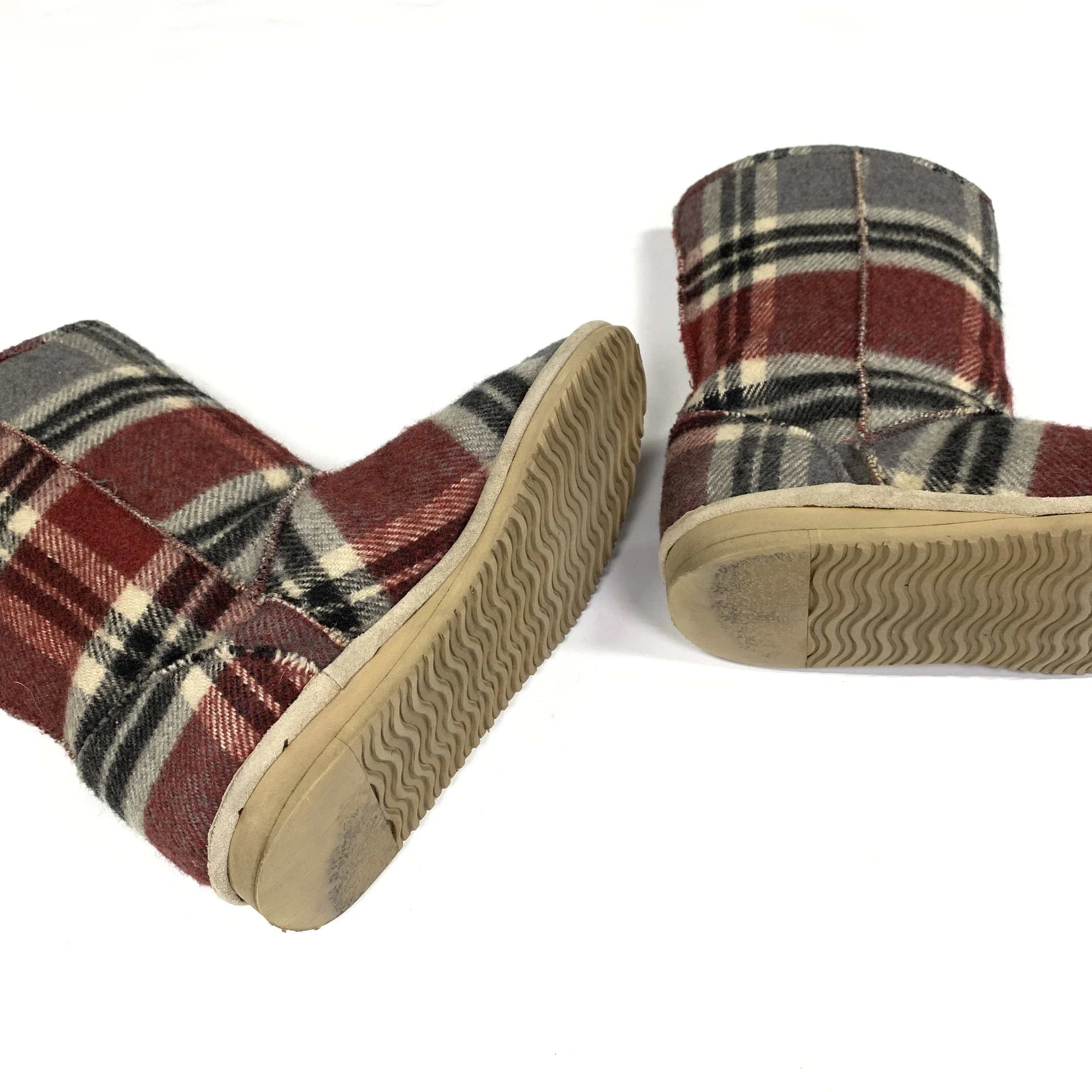 Junya Watanabe CDG 00's Plaid Winter Boots — sickboyarchive.