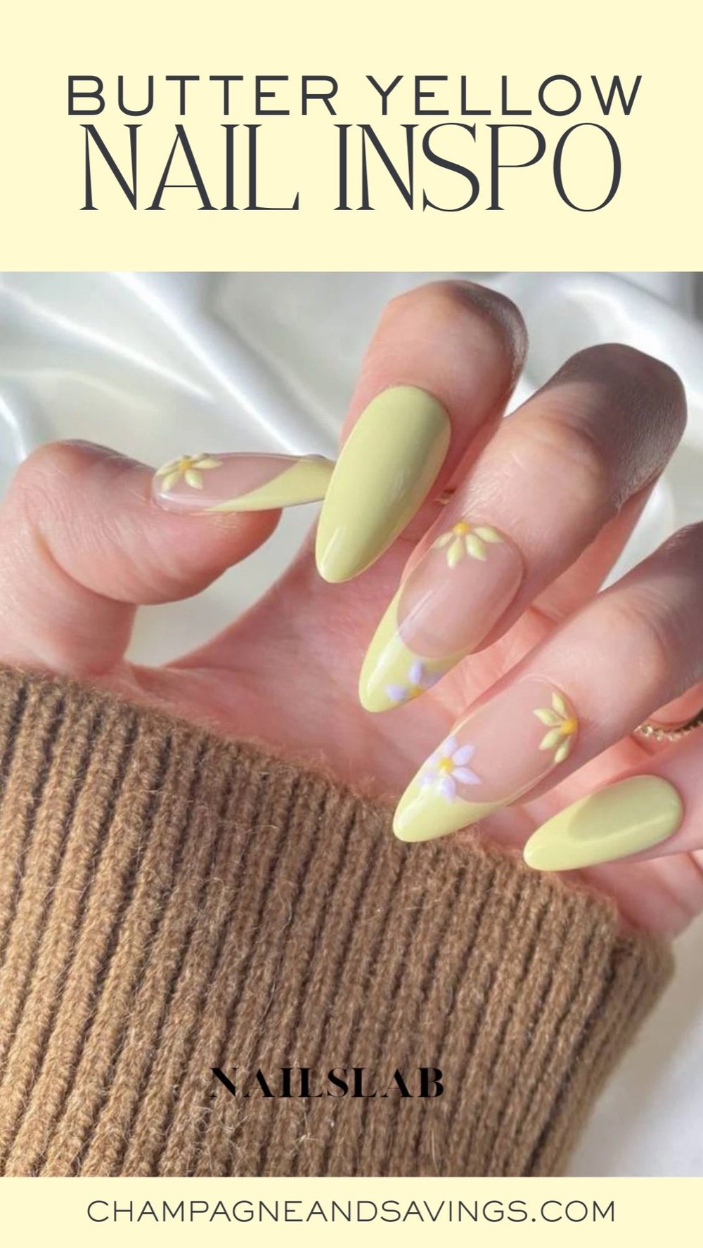 How to Get the PERFECT Trendy Butter Yellow Nails — Champagne & Savings