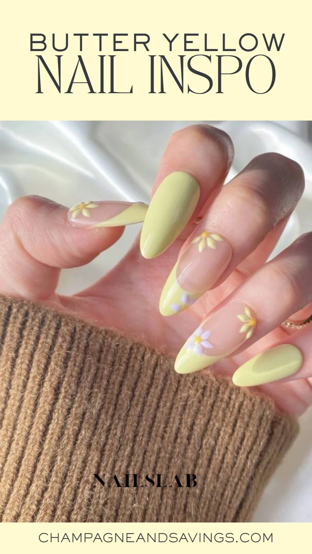 How to Get the PERFECT Trendy Butter Yellow Nails — Champagne & Savings