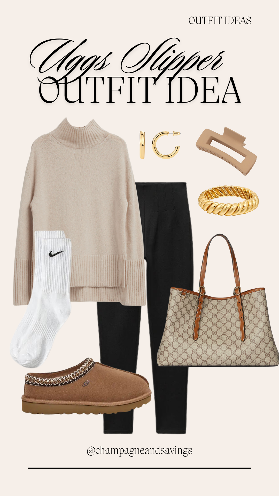 10 Trendy Ugg Tasman Slippers Outfit Ideas To Copy — Champagne & Savings