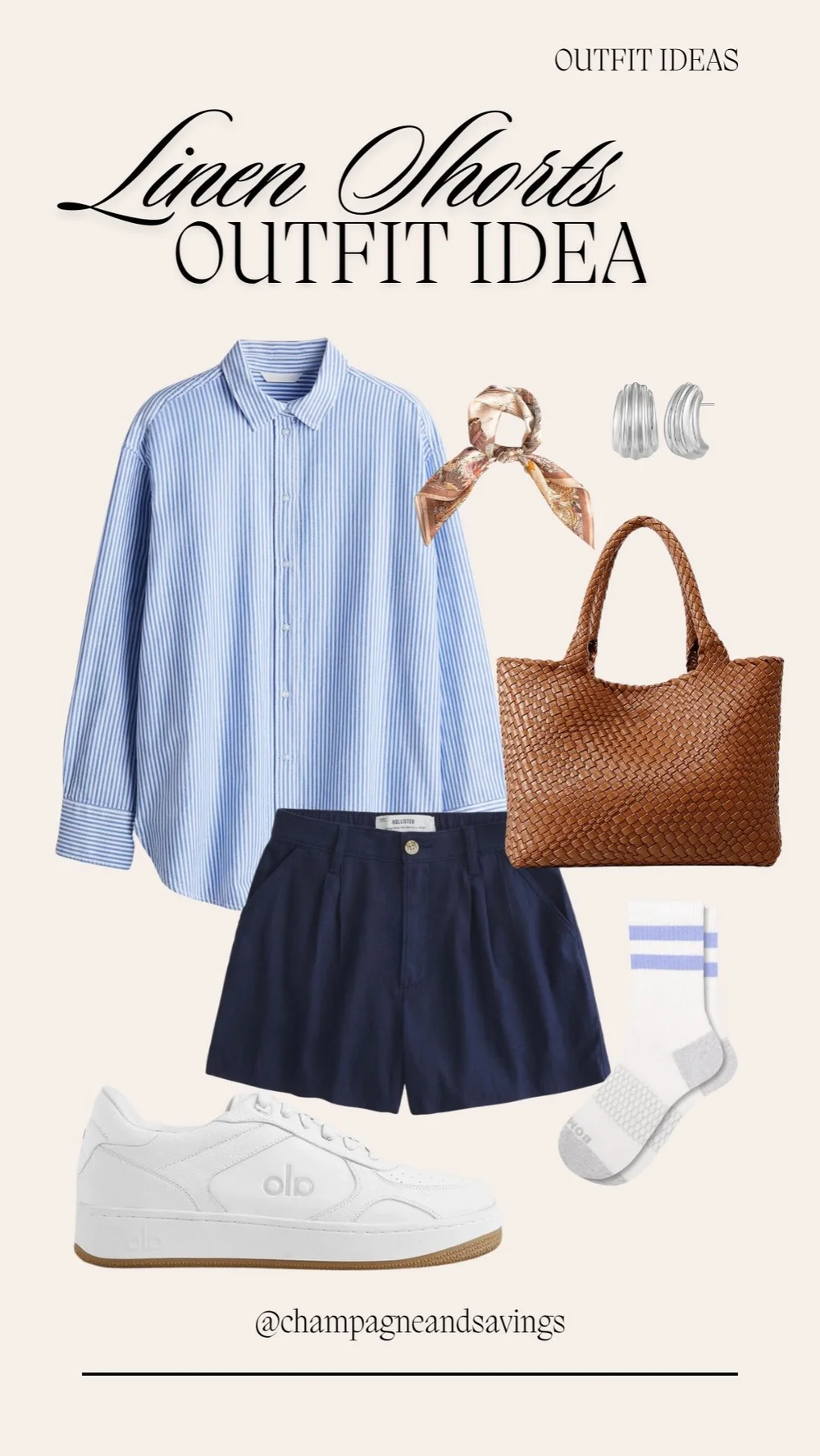 How to Style Linen Shorts: 12 Chic Outfits for 2025 — Champagne & Savings