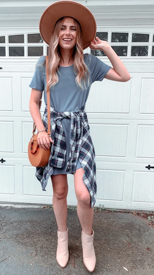Warm Weather Fall Outfits For When It's Still Hot Out — Champagne & Savings