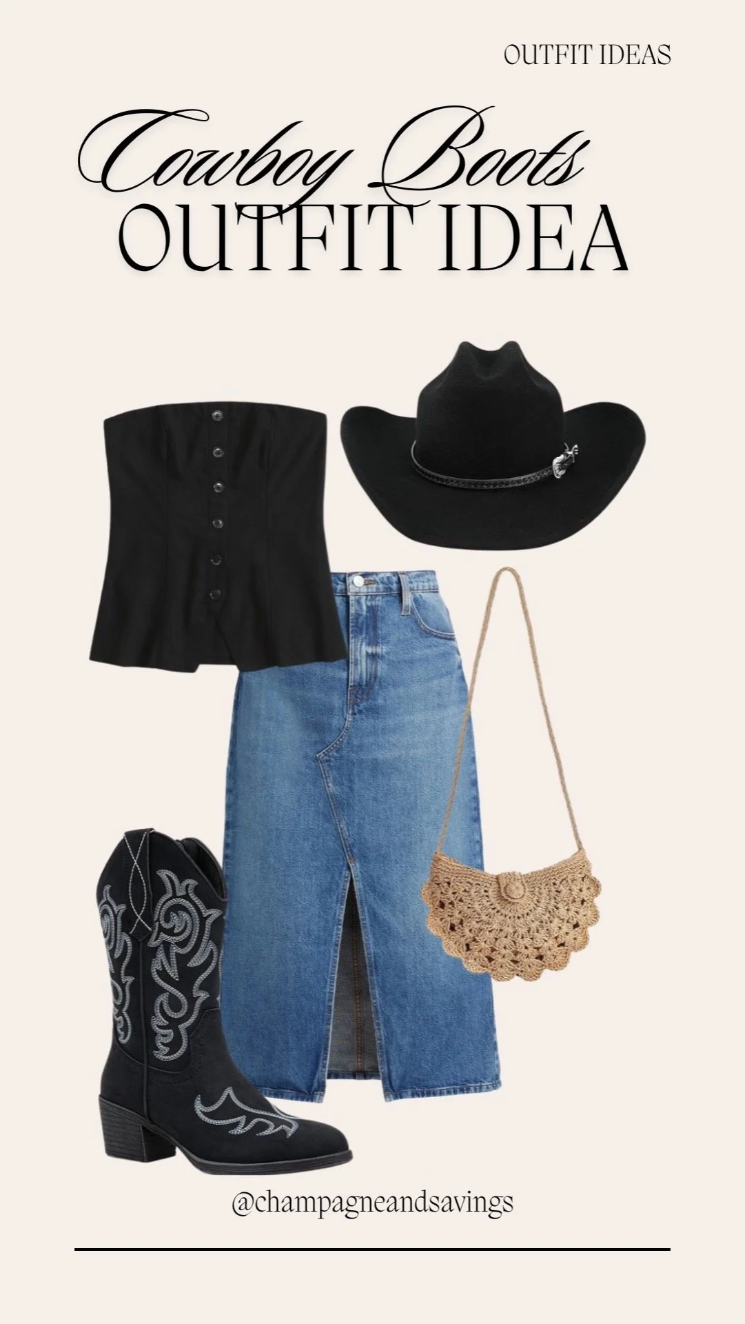 14 Cowboy Boots Outfit Ideas You Want to Wear — Champagne & Savings