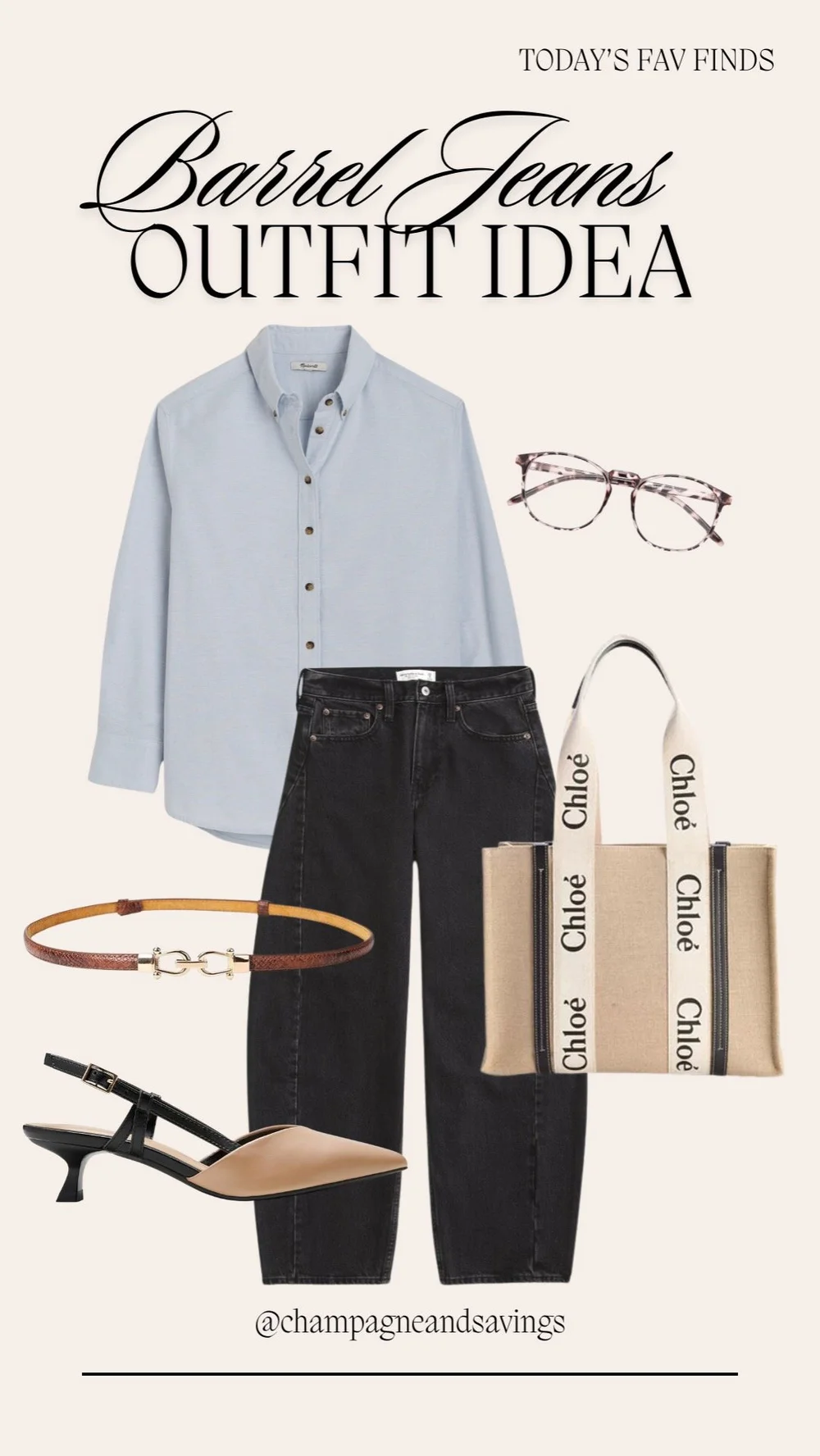 11 Stylish Barrel Jeans Outfits You'll Actually Wear — Champagne & Savings