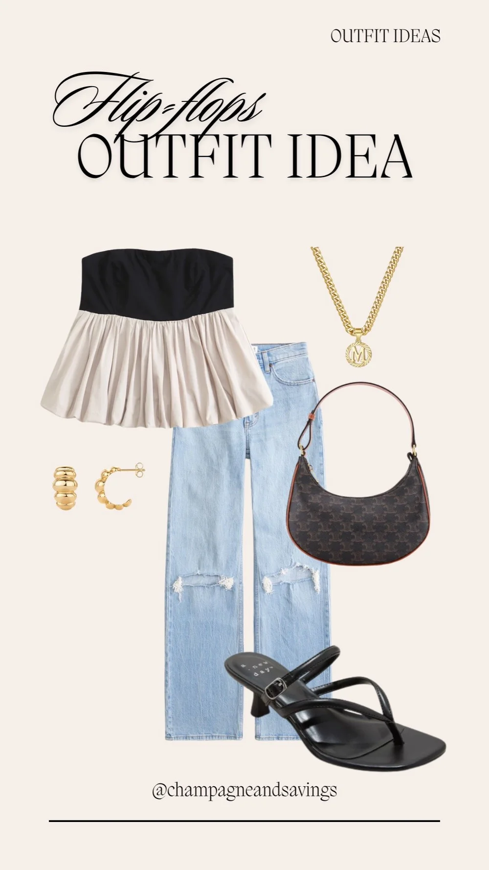 How to Style Flip Flops in 2025: 10 Trendy Outfits — Champagne & Savings