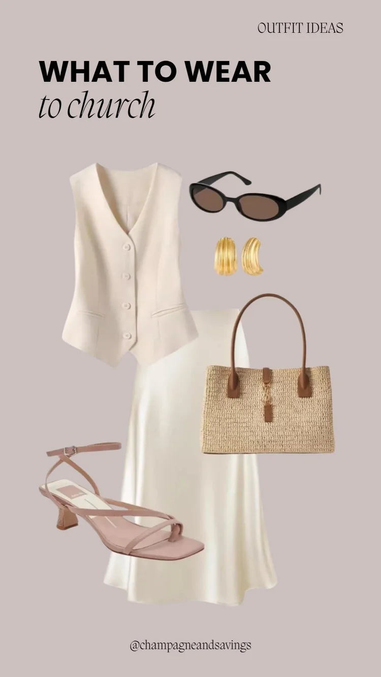 40+ Modest But Cute Church Outfit Ideas — Champagne & Savings
