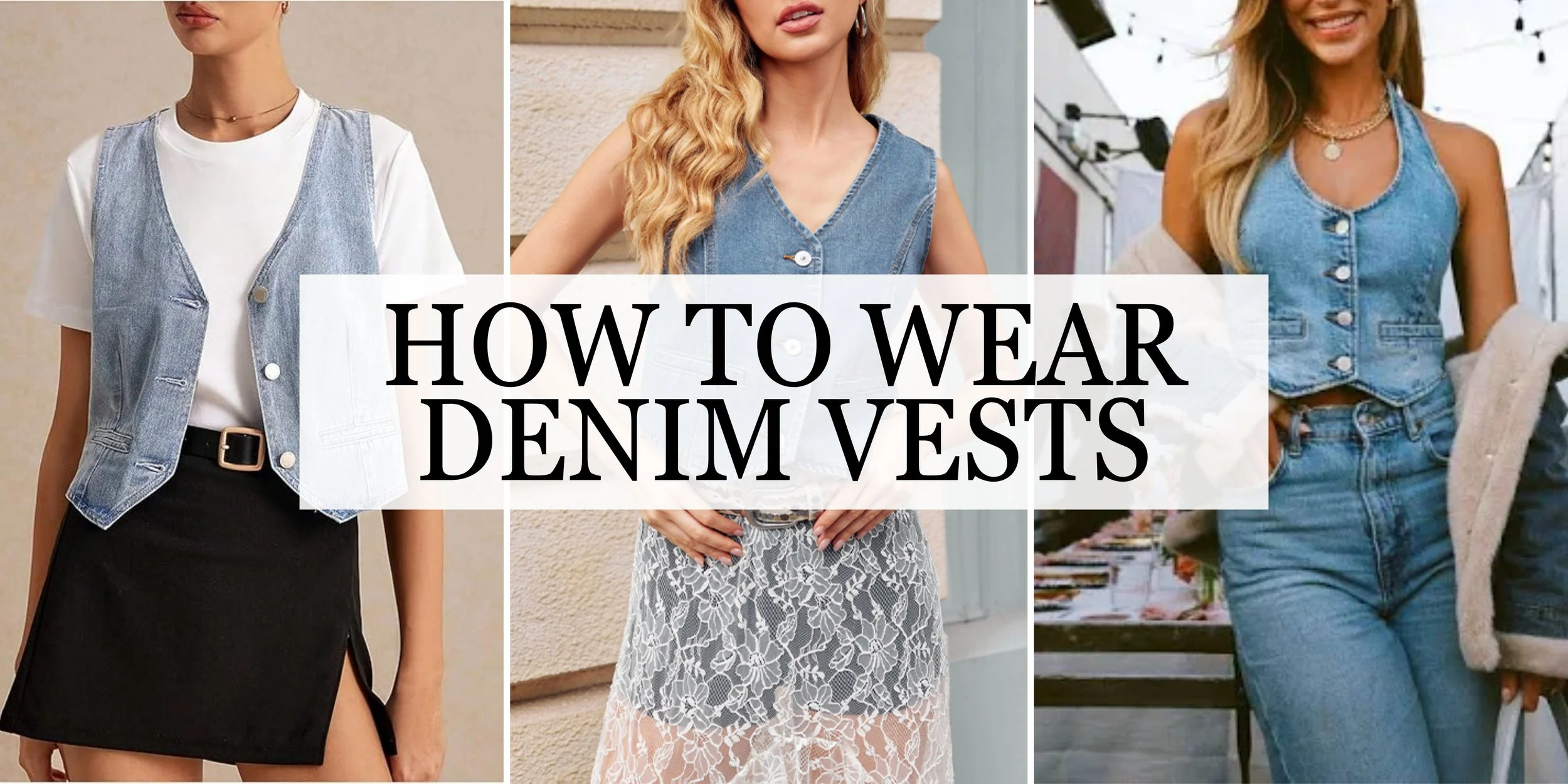How to Wear a Denim Vest: 13 On Trend Looks for 2026 — Champagne & Savings