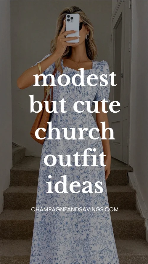 40+ Modest But Cute Church Outfit Ideas — Champagne & Savings