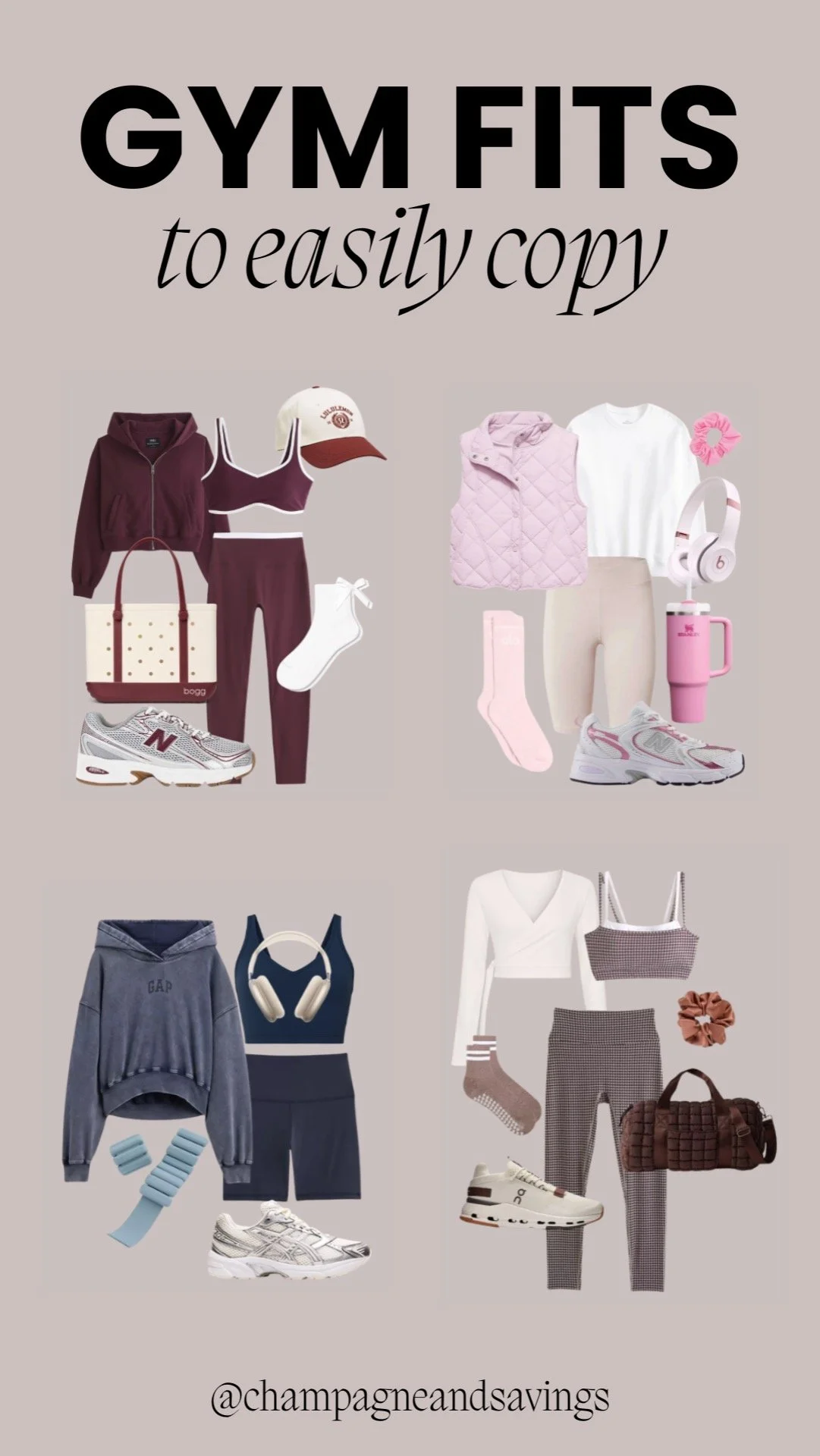 10 Cute Gym Outfits To Make You Excited to Work Out — Champagne & Savings