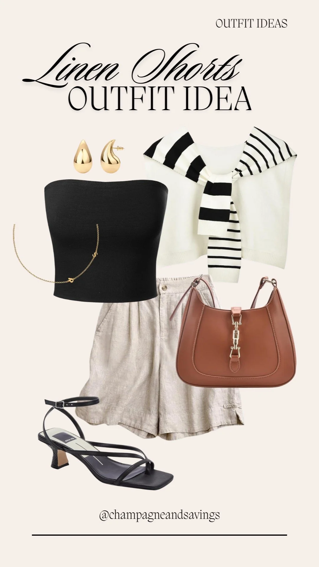 How to Style Linen Shorts: 12 Chic Outfits for 2025 — Champagne & Savings