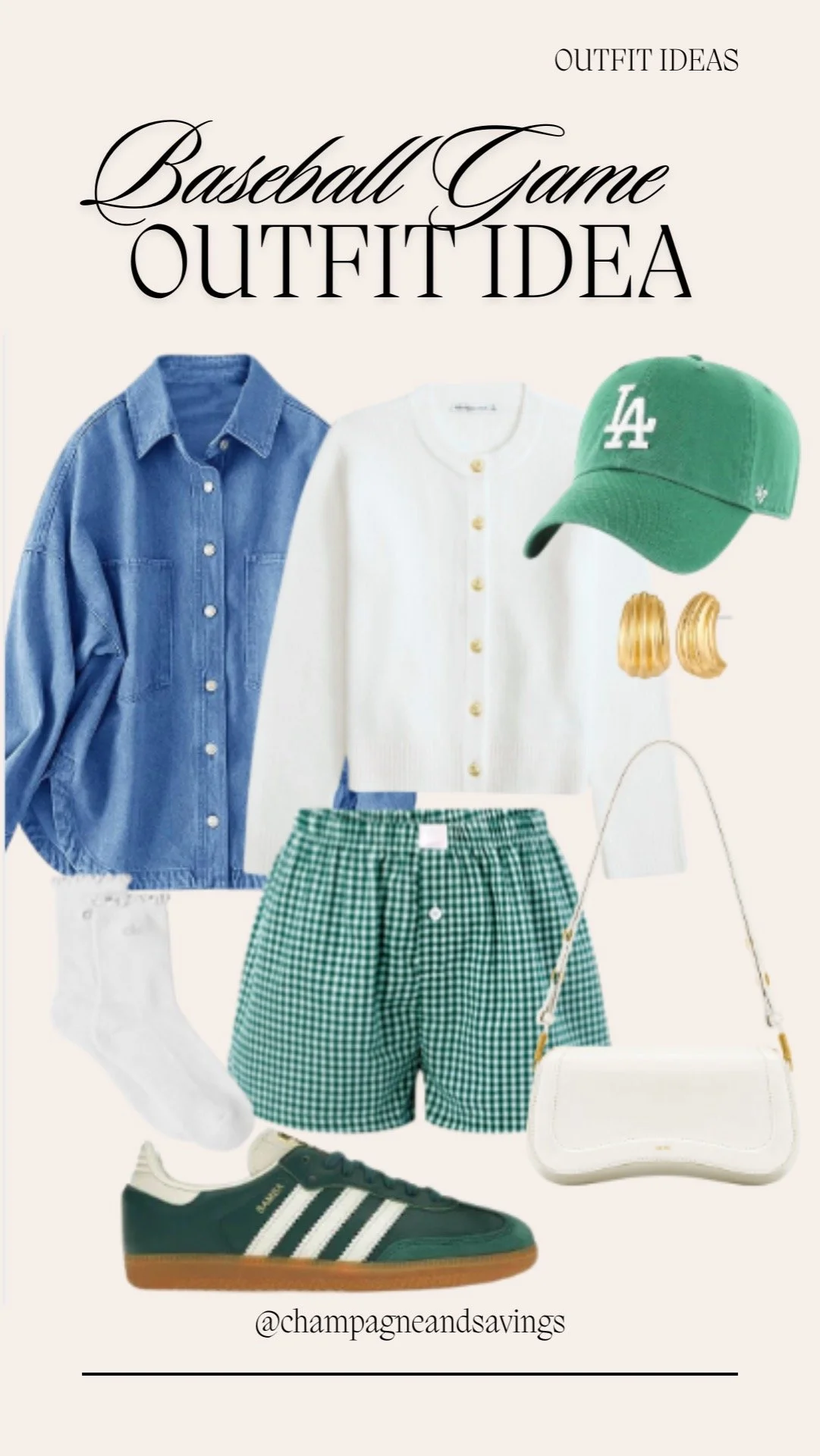 12 Stylish AF Baseball Game Outfit Ideas to Wear ⚾️ — Champagne & Savings