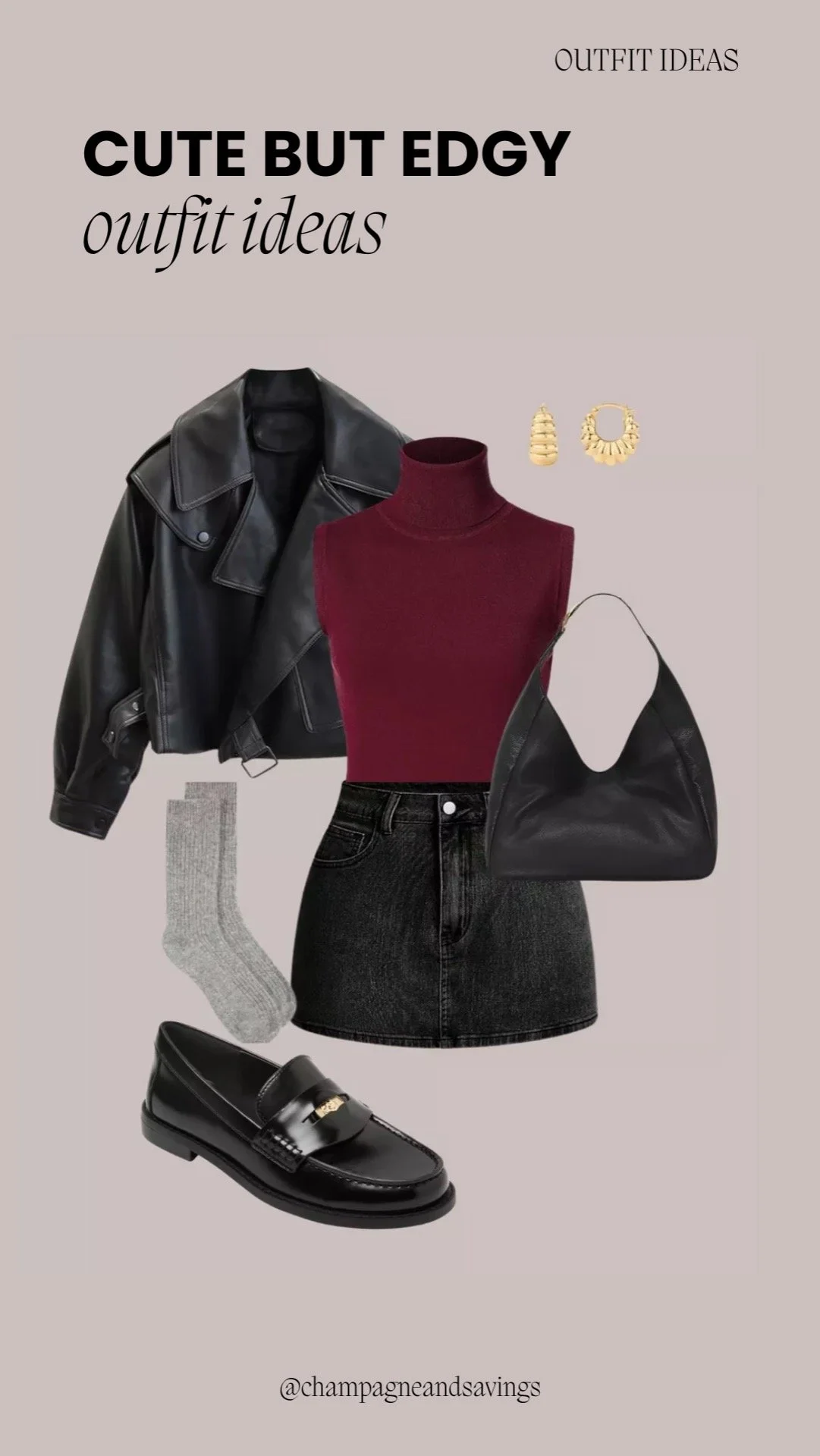 Cute But Edgy Outfit Ideas You’ll Want to Wear on Repeat — Champagne ...