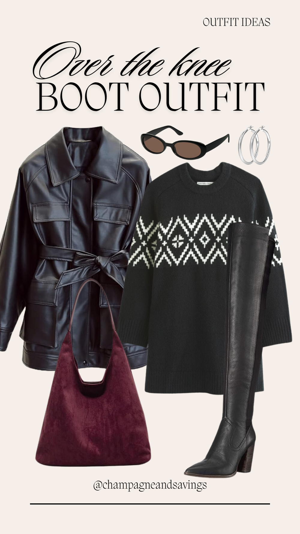 How to Update Over The Knee Boot Outfits for 2026 — Champagne & Savings