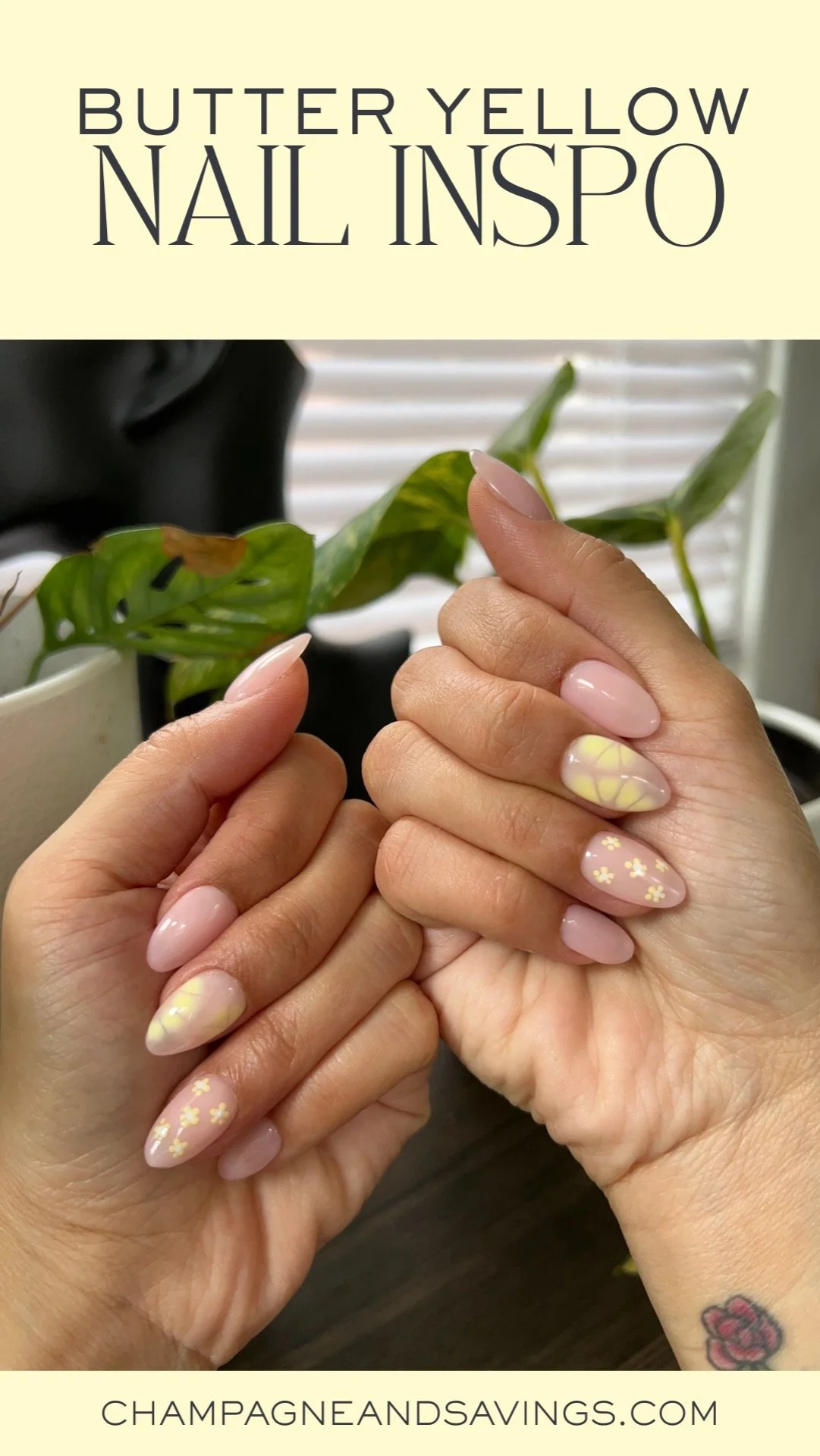 How to Get the PERFECT Trendy Butter Yellow Nails — Champagne & Savings