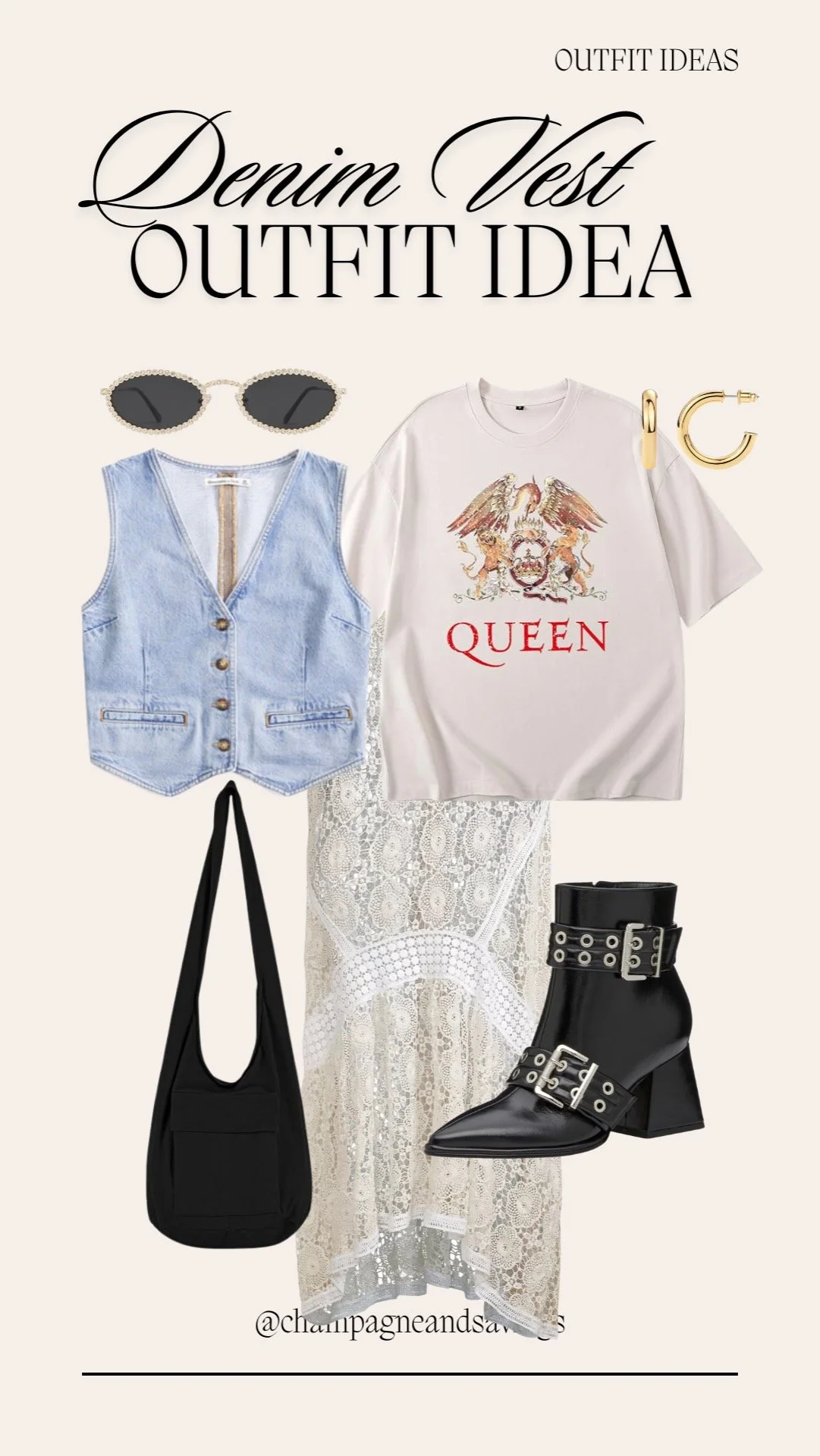 How to Wear a Denim Vest: 13 On Trend Looks for 2026 — Champagne & Savings