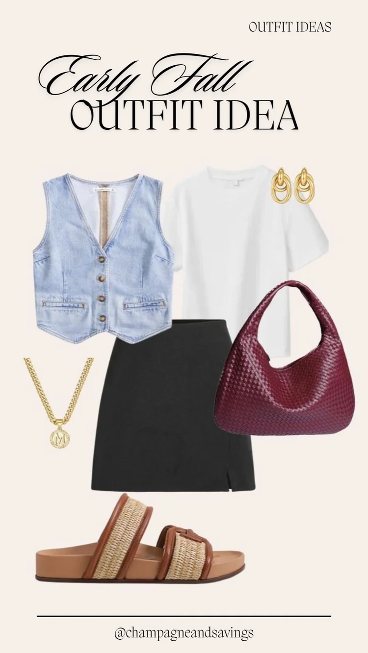 Warm Weather Fall Outfits For When It's Still Hot Out — Champagne & Savings