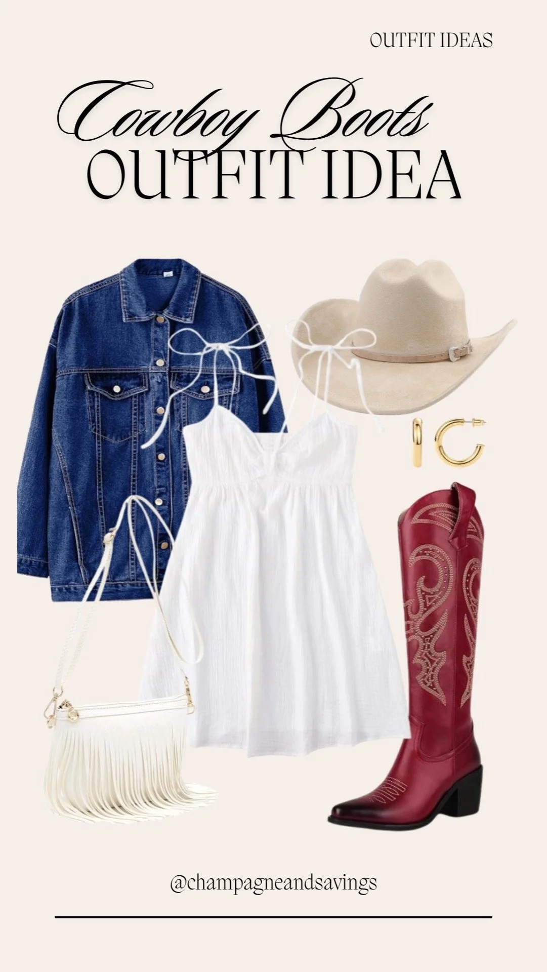 14 Cowboy Boots Outfit Ideas You Want to Wear — Champagne & Savings