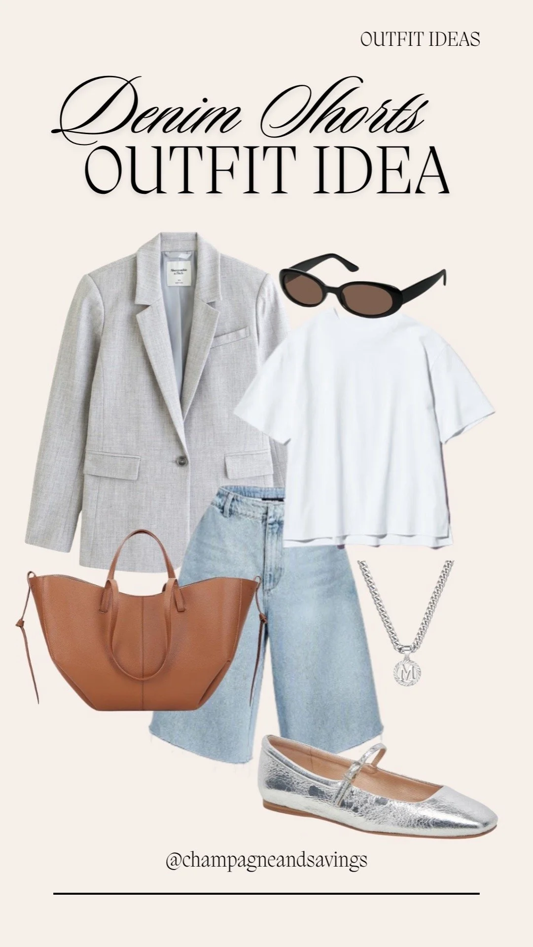 12 Non-Boring Ways to Style Denim Shorts This Season — Champagne & Savings
