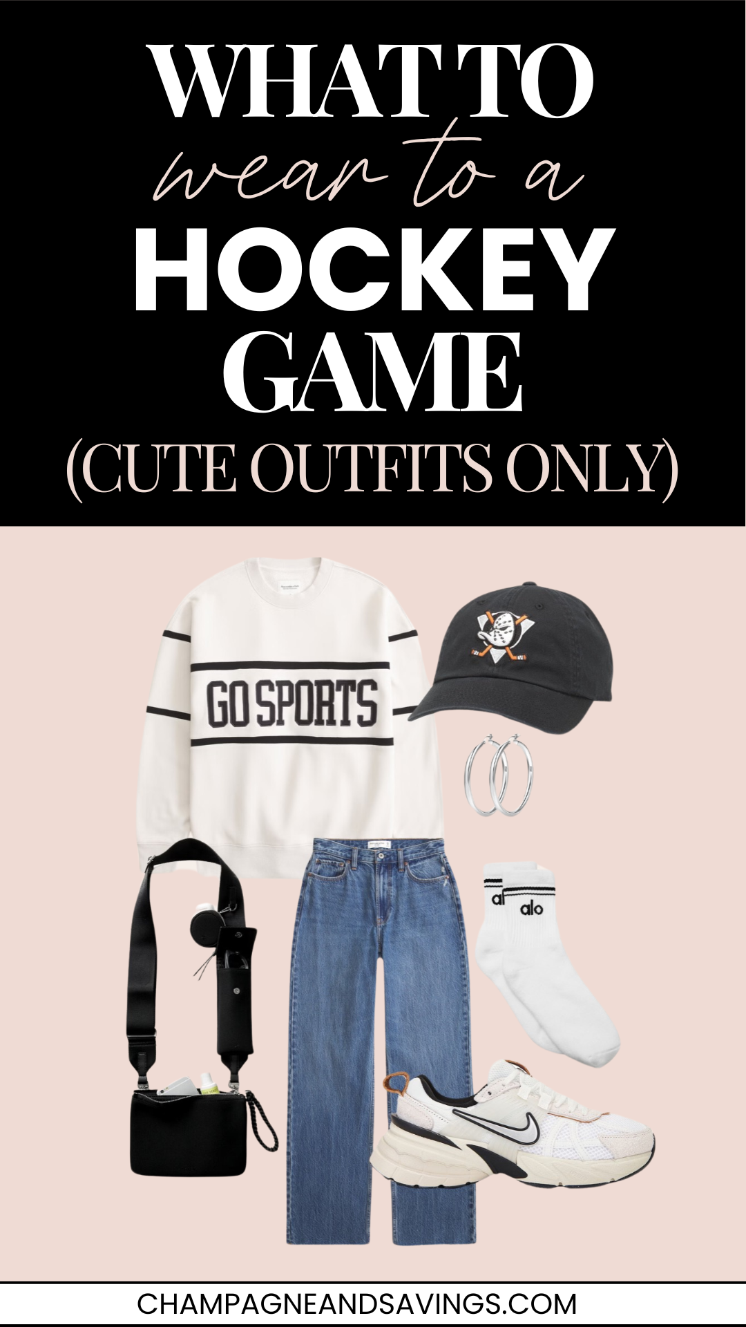 On Trend Hockey Game Outfit Ideas (Easy to Copy!) — Champagne & Savings