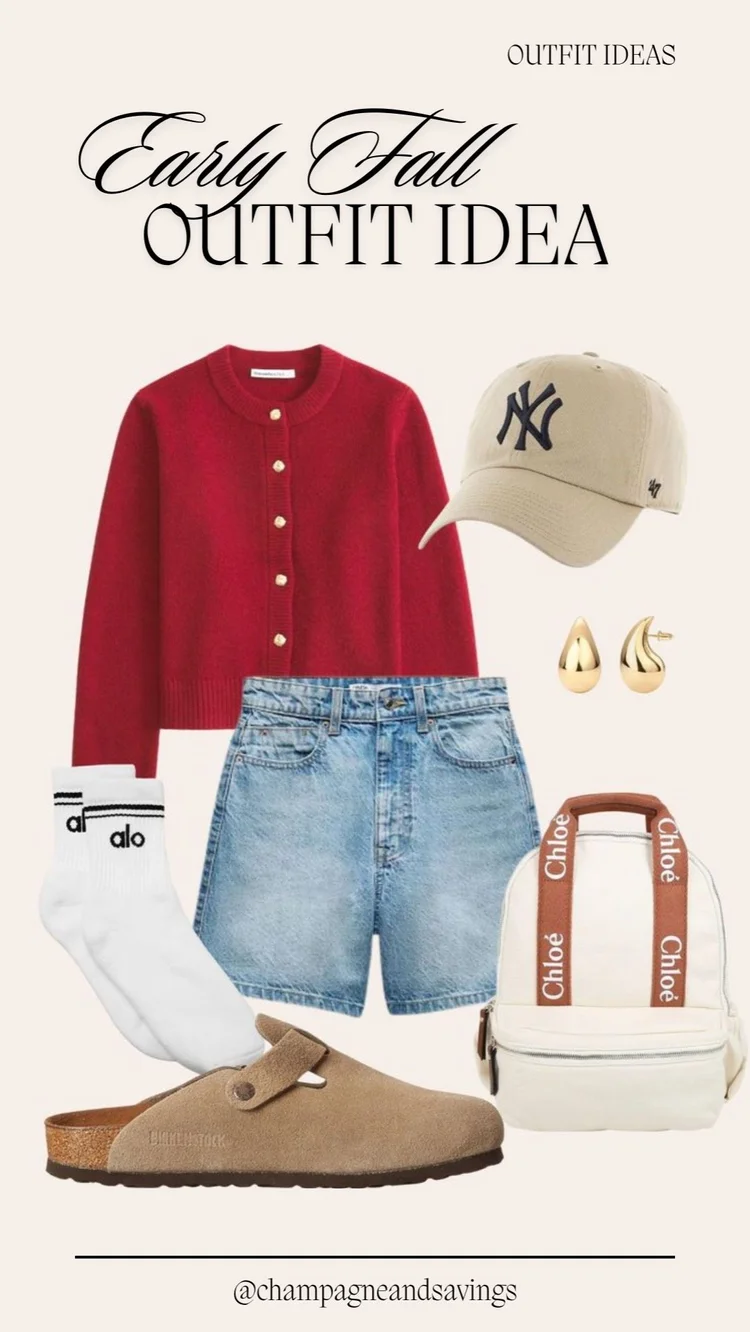 Warm Weather Fall Outfits For When It's Still Hot Out — Champagne & Savings
