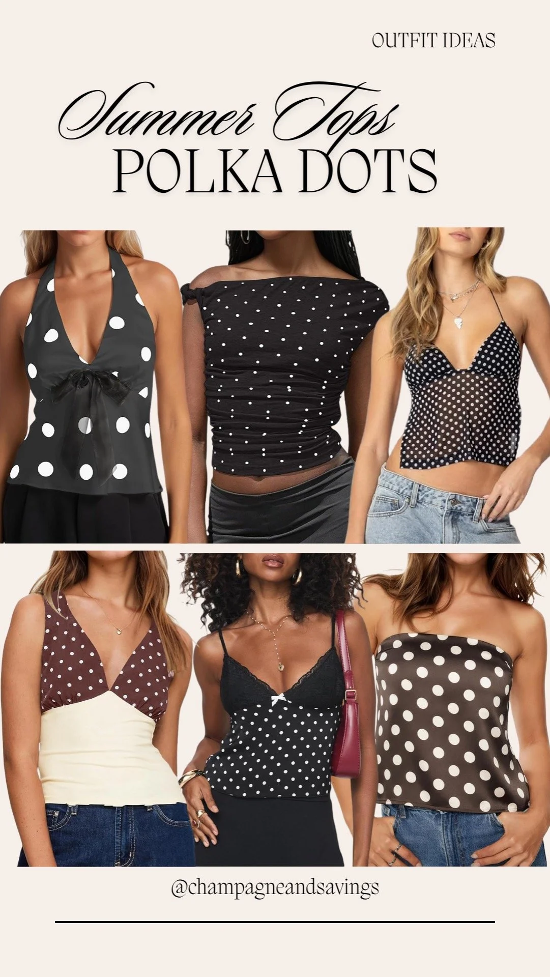 50 Non-Boring Trendy Summer Tops for 2025 — Champagne & Savings
