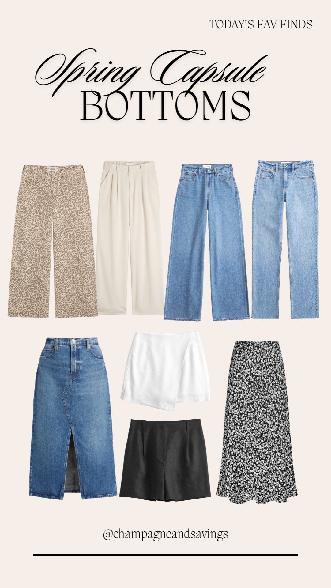 The Trendy But Classic Spring Capsule Wardrobe (2025) — Champagne & Savings