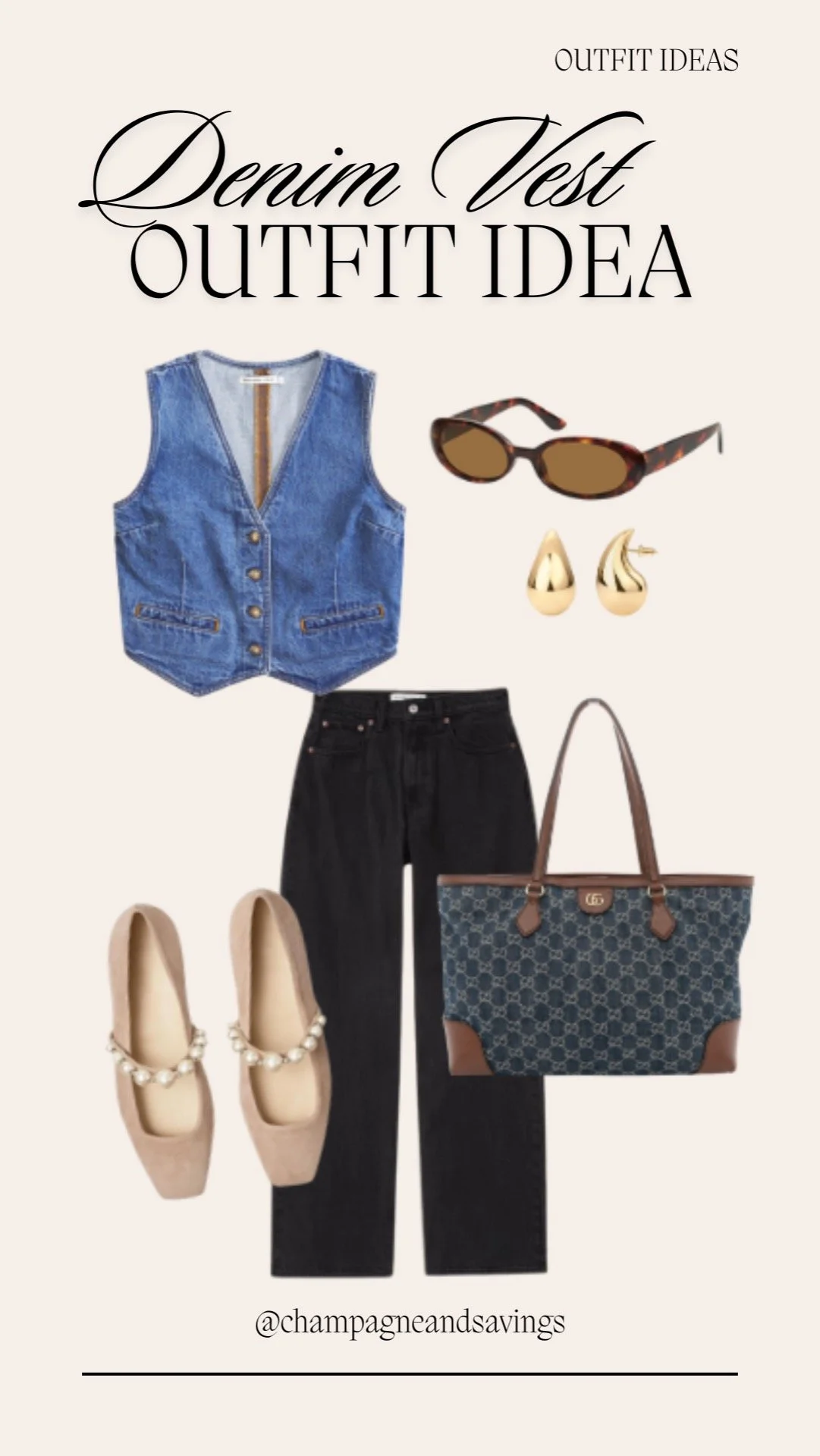 How to Wear a Denim Vest: 13 On Trend Looks for 2026 — Champagne & Savings