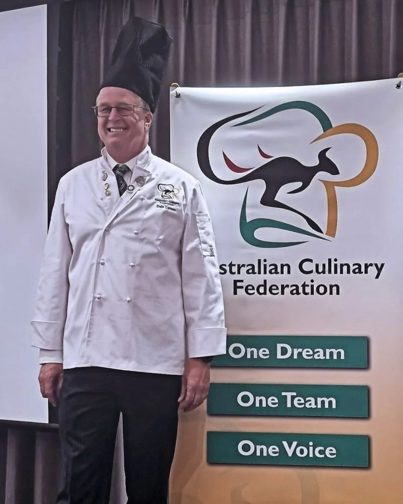 Chef Dale Lyman awarded the Sidney Taylor Memorial Black Hat by the ...