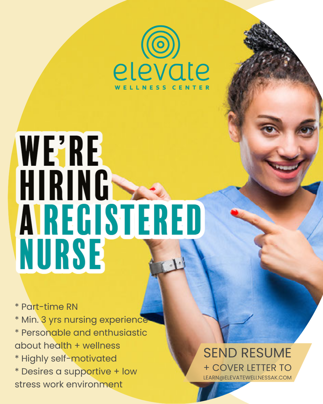 Work at Elevate — Elevate Wellness Center