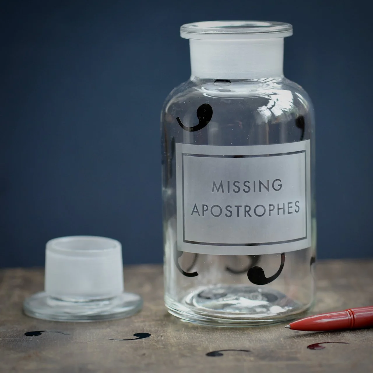 Etched Apothecary Jars — [vinegar & brown paper]