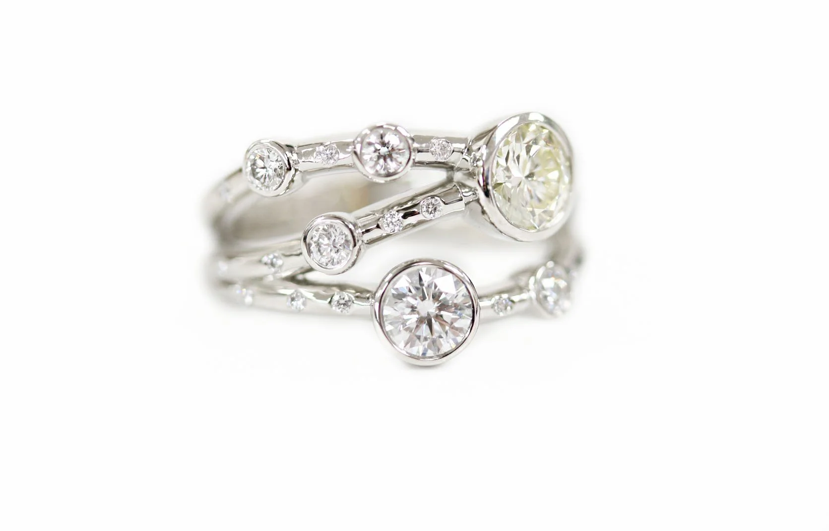 Bespoke Diamond Dress Rings Portfolio — Form Bespoke Jewellers