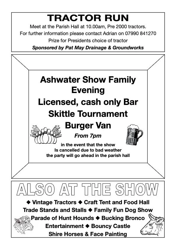 Agricultural Show — Ashwater Parish