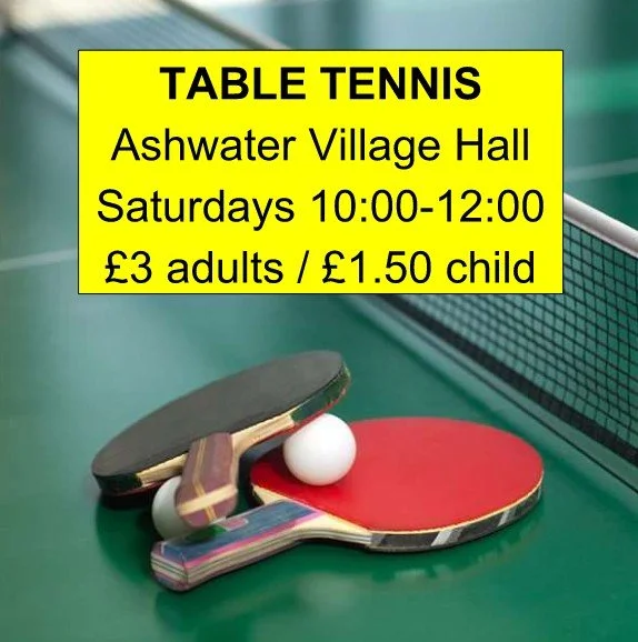 Table Tennis — Ashwater Parish