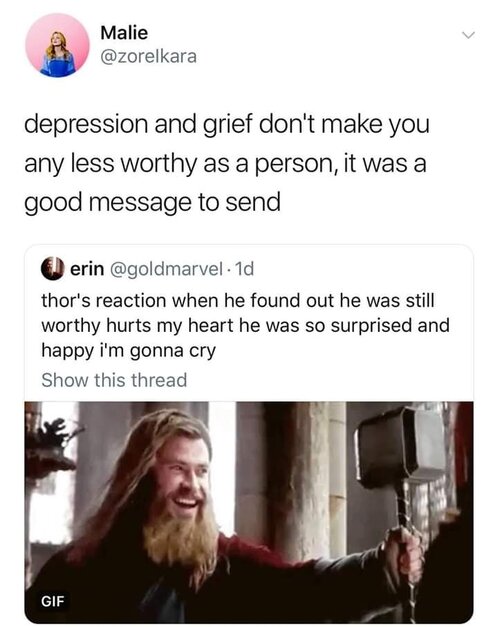 What Thor Taught Us about Depression and Self-Worth — Online Therapy ...