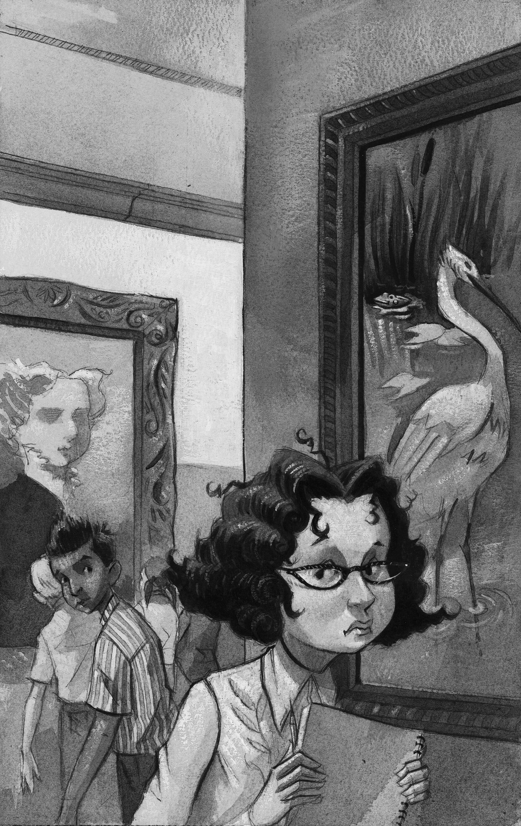 CHASING VERMEER — BRETT HELQUIST ILLUSTRATION