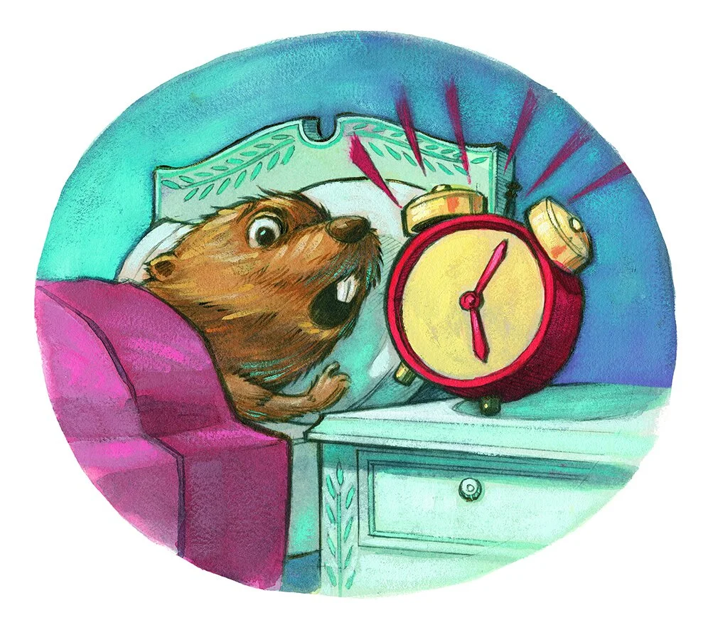 GROUNDHOG'S DAY OFF — BRETT HELQUIST ILLUSTRATION