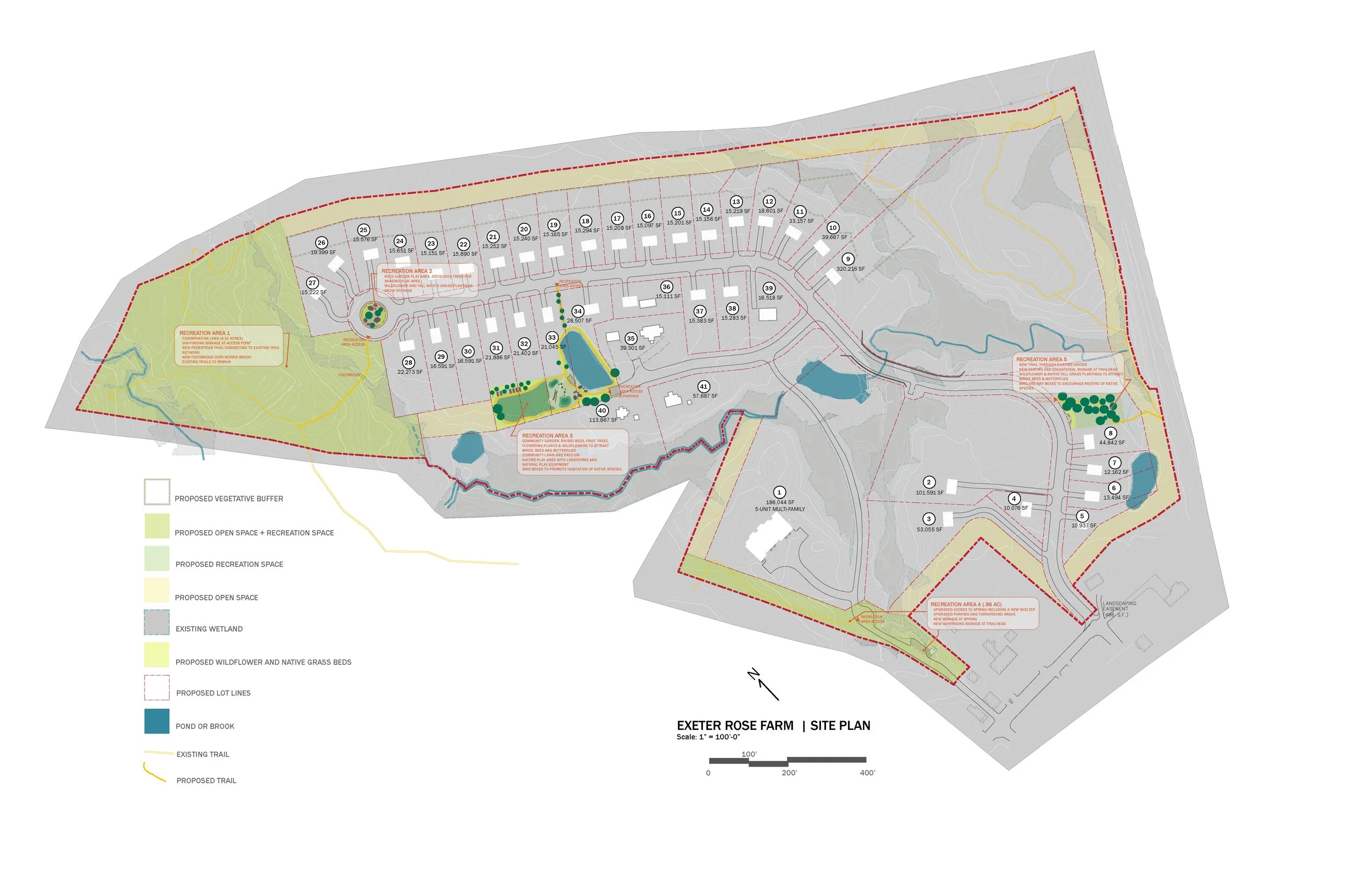 Site plan — Exeter Rose Farm Residences
