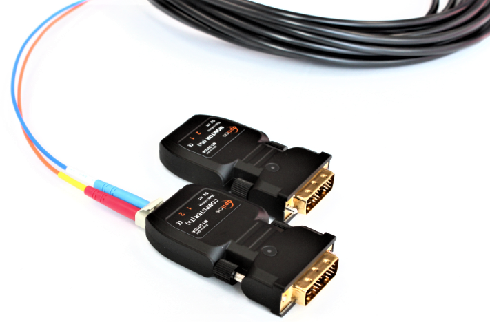 M1-201SA-TR | 4-Fiber Detachable Optical DVI Extender up to 500m (1,640 ...