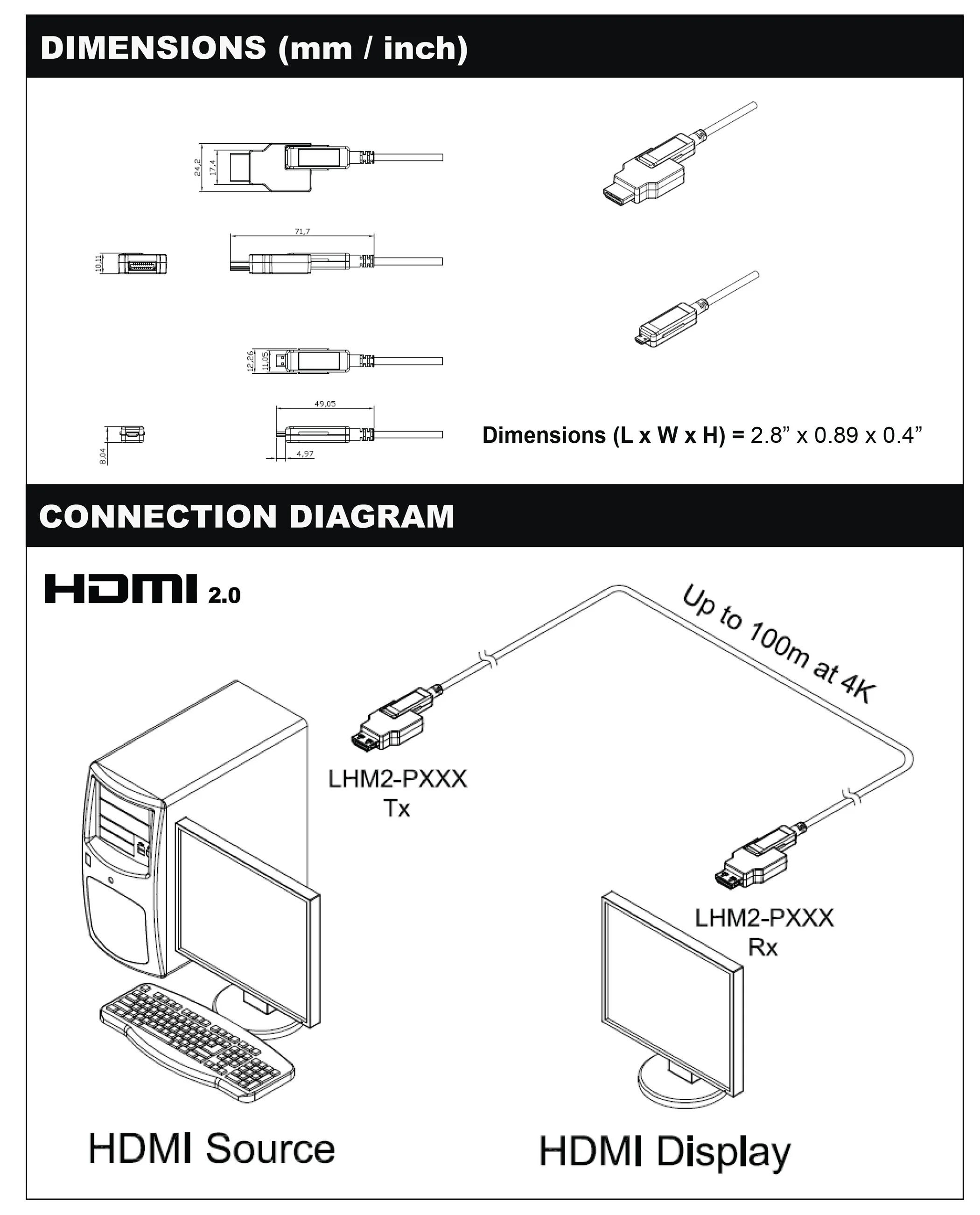 HDMI 2.0 Active Optical Cable 4K@60hz — Opticis