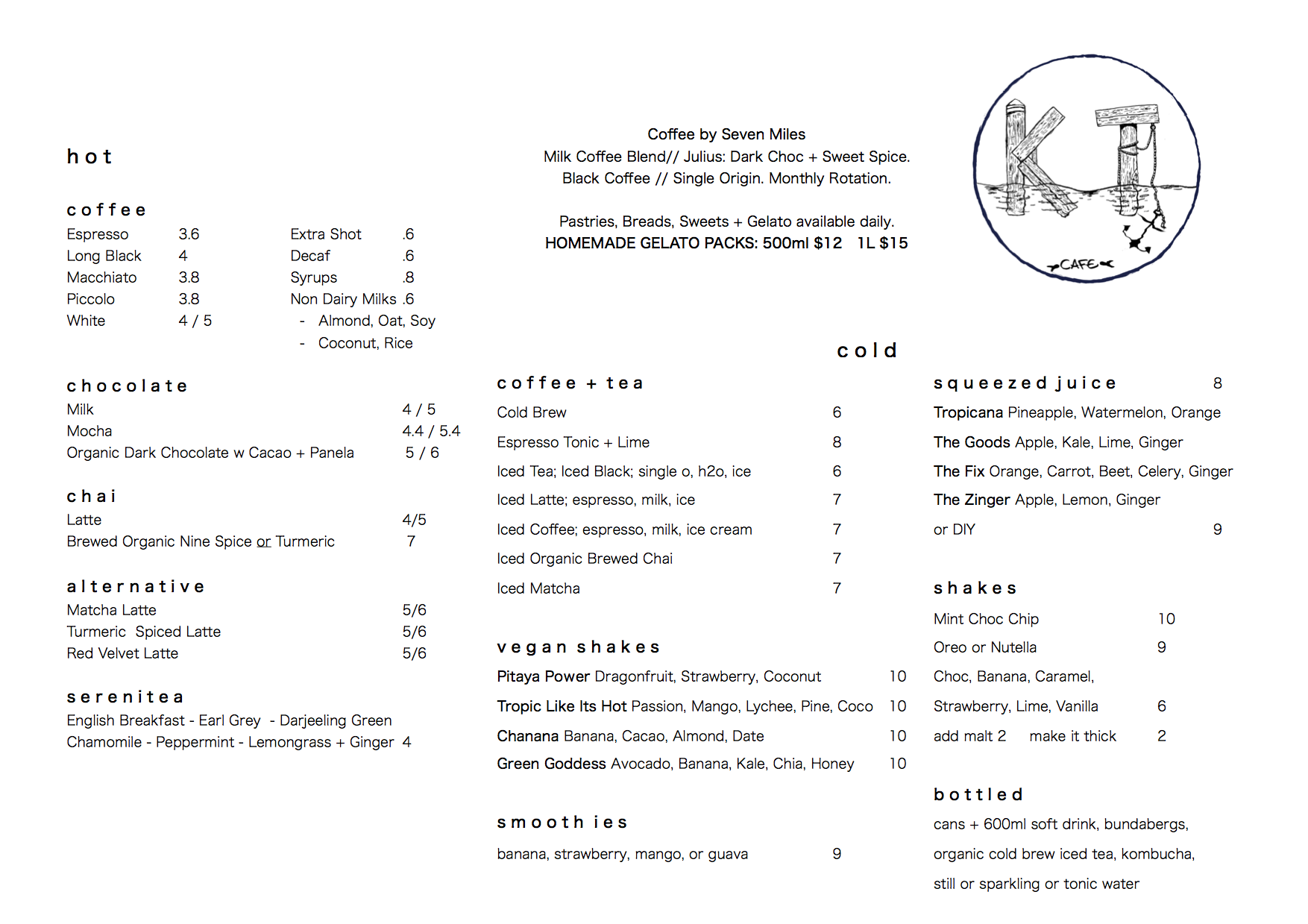 Drink — KING TIDE CAFE