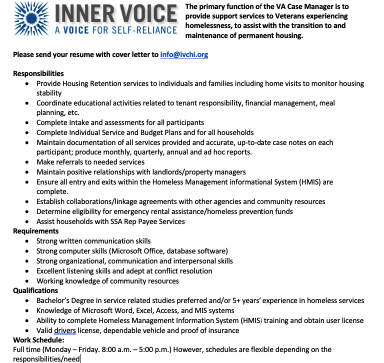 News — Inner Voice, Chicago