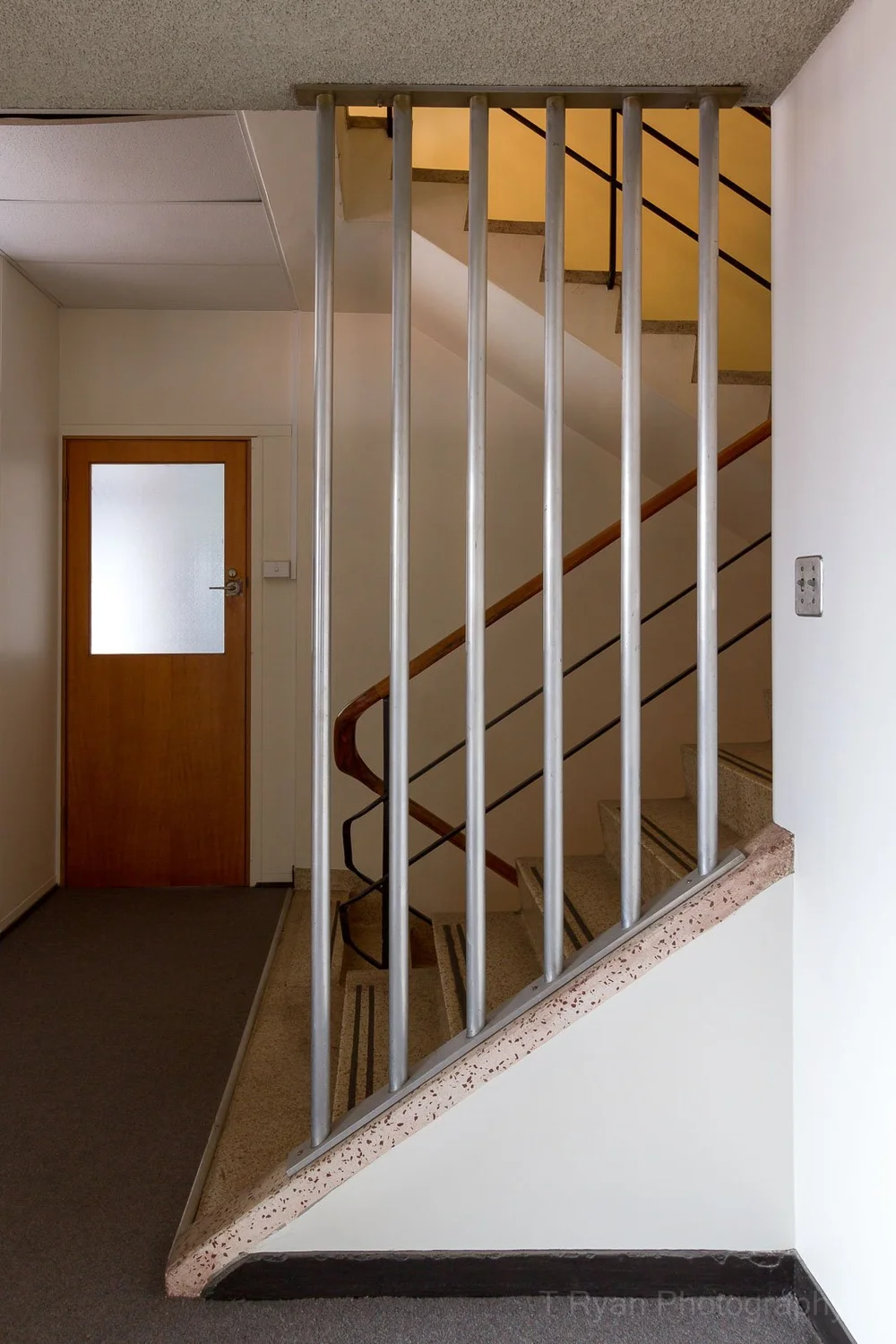 Tasmanian 1960s Interior Design Staircase — Thomas Ryan Photography