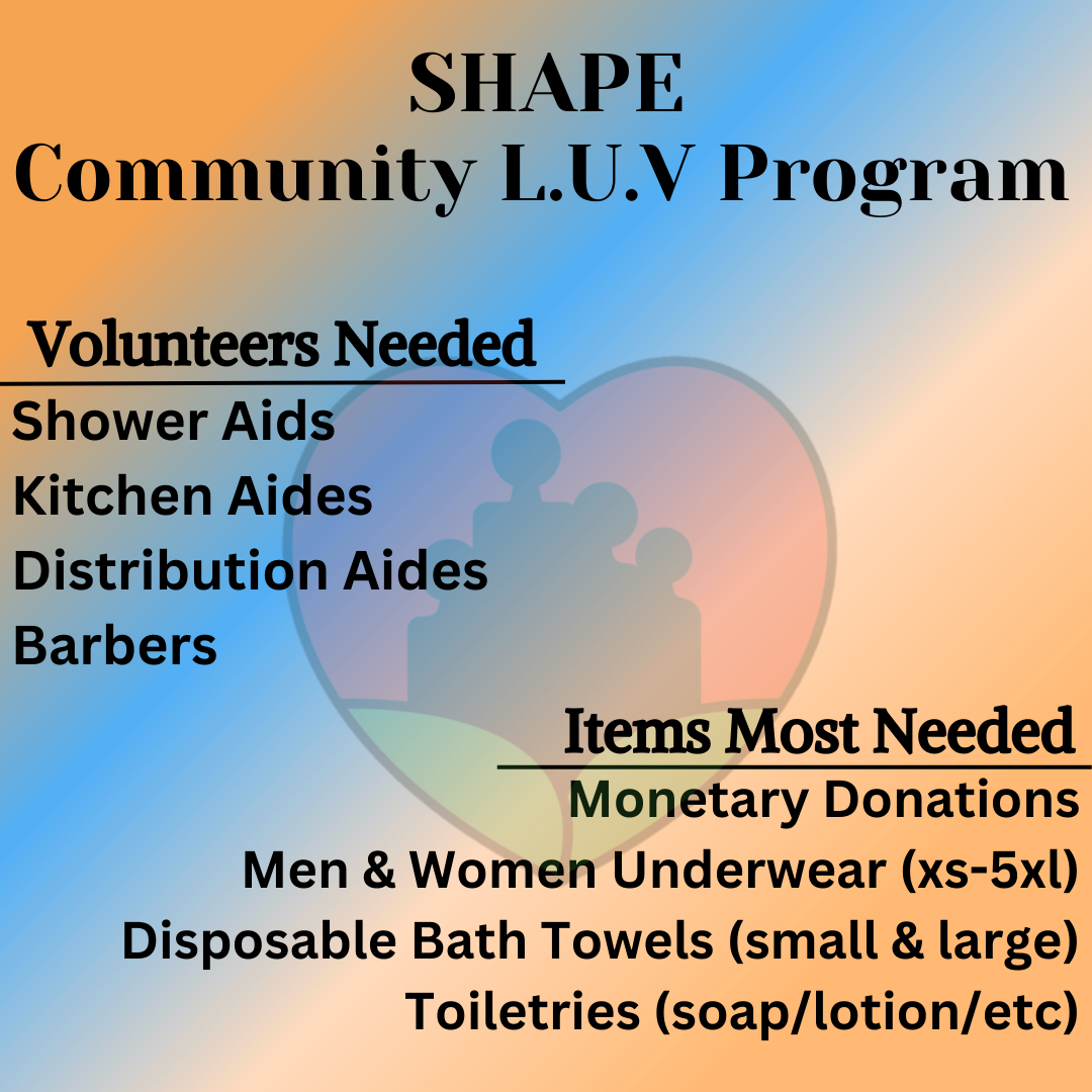 SHAPE Events — SHAPE COMMUNITY CENTER